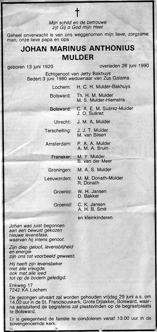 Burgemeester Johan Mulder, de laatste regent van Bolsward (3) - Brekt